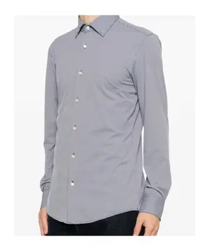 Hugo Boss Geometric-print Long-sleeve Shirt