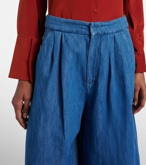Max Mara Nastro Cropped Wide-leg Jeans