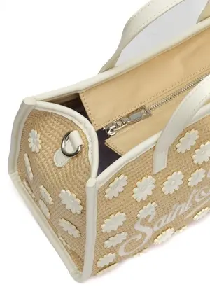 MC2 SAINT BARTH Daisy Appliqué Embroidered Shoulder Bag