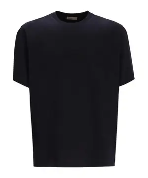 Herno Logo Embroidered Crewneck T-shirt - Black