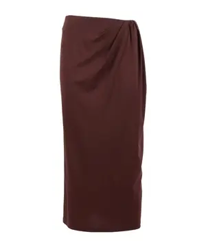 Max Mara Ruched Midi Skirt