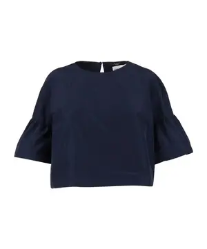 Max Mara Break Ruffled Sleeve Top