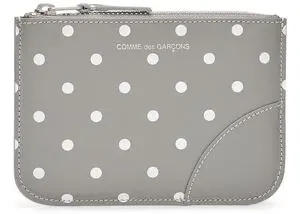 Comme Des Garçons Sa8100pd Wallet Polka Dots - Grey