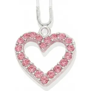 HAIR DRAMA CO Crystal Heart U Pin - Pink