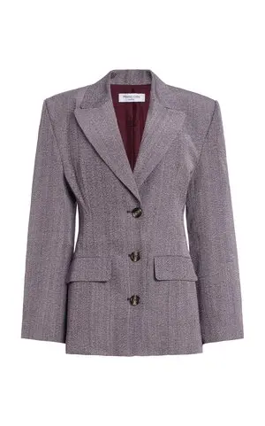 Françoise Jemma Silk-blend Blazer - Purple