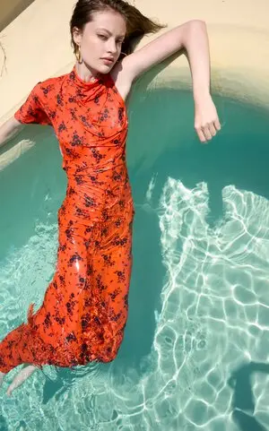 Françoise Karlie Floral Maxi Dress - Red