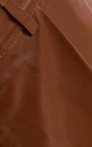 Françoise Aka Leather Midi Skirt