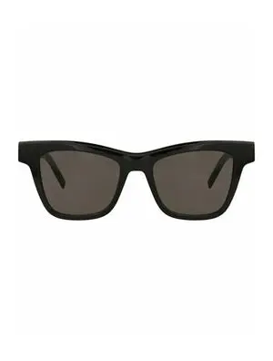 Saint Laurent Cat Eyeframe Acetate Sunglasses Black Black Black - Multicolor