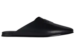 Givenchy Label Flat Mules Nappa Leather