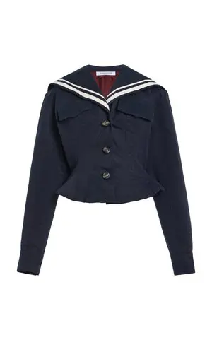 Françoise Claudia Cotton Jacket - Navy