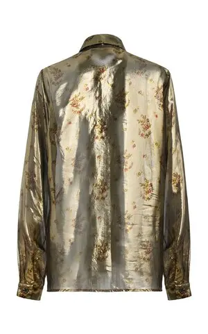 Françoise Nokia Silk-lurex Shirt