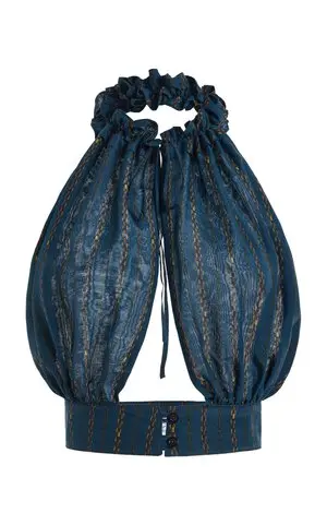 Françoise Medea Cotton-silk Blouse - Blue