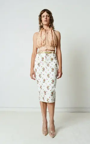 Françoise Medea Cotton-silk Blouse - Light Pink