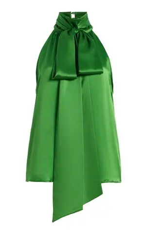 Françoise Susan Silk Blouse - Green