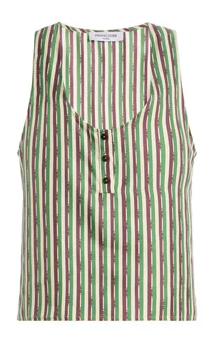 Françoise Poppy Silk Tank