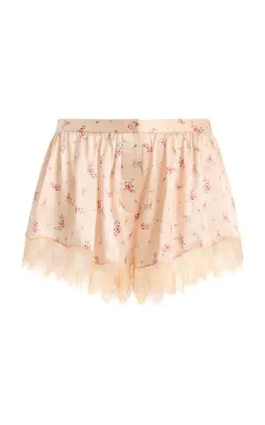 Françoise Lisette Silk Shorts - Floral