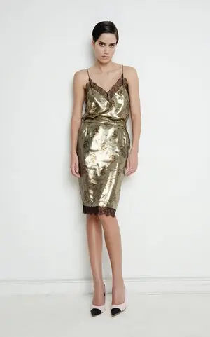 Françoise Layla Silk-lurex Camisole