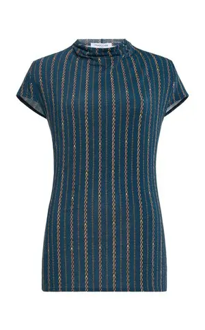 Françoise Nora Jersey Top - Blue