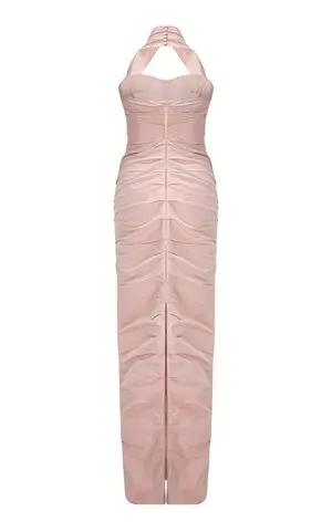 MARMAR HALIM Asymmetrical Taffeta Maxi Dress