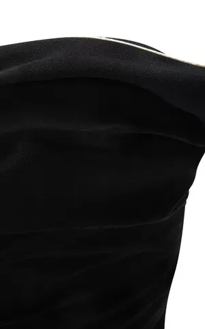 MARMAR HALIM Off-the-shoulder Draped Crepe Maxi Dress