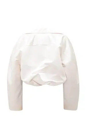 MARMAR HALIM Satin Cropped Jacket