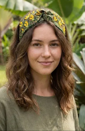 HAIR DRAMA CO. Tropical Bloom Banana Knotted Headband