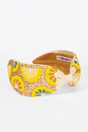 HAIR DRAMA CO. Embellished Citrus Slice Headband