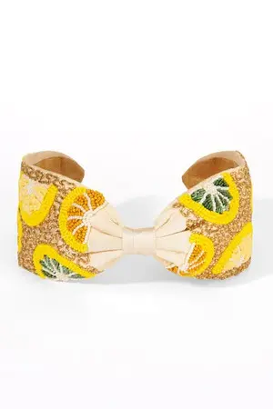 HAIR DRAMA CO. Embellished Citrus Slice Headband