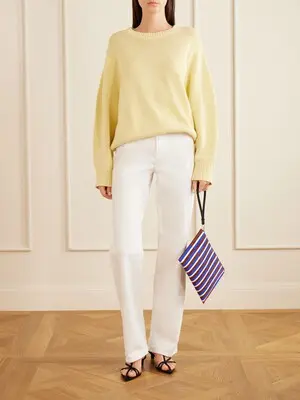 Proenza Schouler Suede And Leather Pouch - Multi