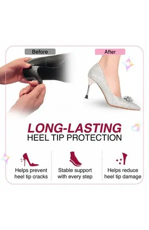 LECHERY® Round Heel Protectors - Black