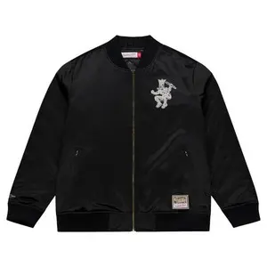 Mitchell & Ness Boston Celtics Chrome Satin Bomber Full-zip Jacket