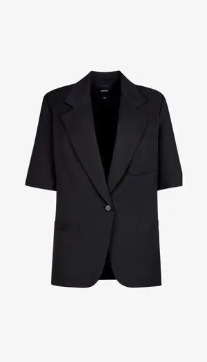 Smythe Short Sleeve Oversized Blazer