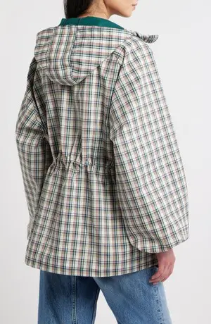 DAMSON MADDER Liu Check Raincoat