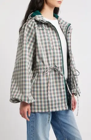 DAMSON MADDER Liu Check Raincoat