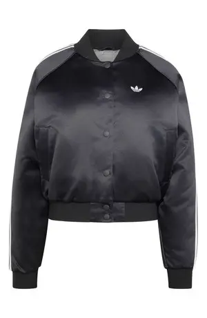 ADIDAS ORIGINALS Sst Satin Bomber Jacket With Three Stripes