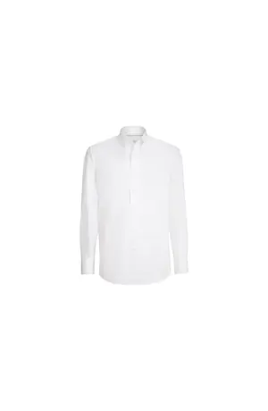 Brunello Cucinelli Twill Shirt With Button-down Collar
