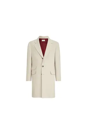 Brunello Cucinelli Lightweight Water-resistant Cashmere Coat With Double Vents