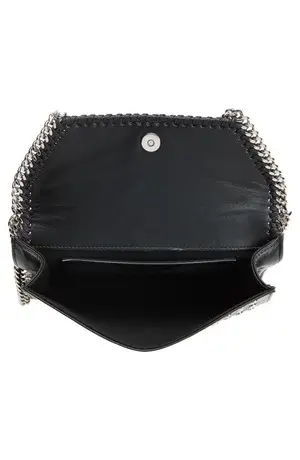 Stella McCartney Falabella Studded Faux Leather Wallet On A Chain