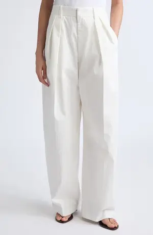 KALLMEYER Joel Pleated Trousers - Ivory