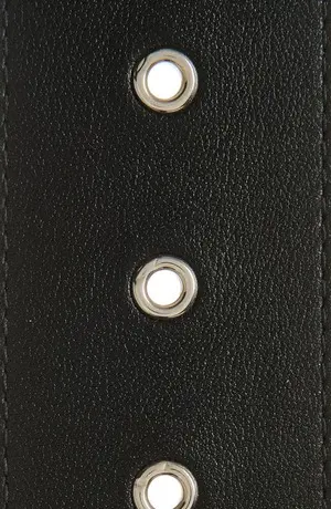 Givenchy Windsor Knot Leather Belt With Buckle