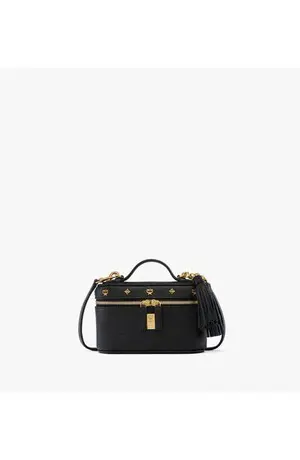 Mcm Mini Pina Vanity Case In Studded Calfskin