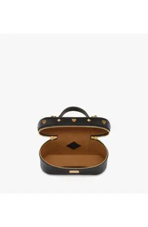 Mcm Mini Pina Vanity Case In Studded Calfskin