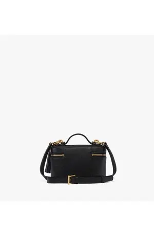 Mcm Mini Pina Vanity Case In Studded Calfskin