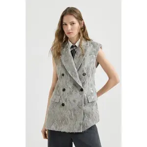 Brunello Cucinelli Embroidered Vests For Women