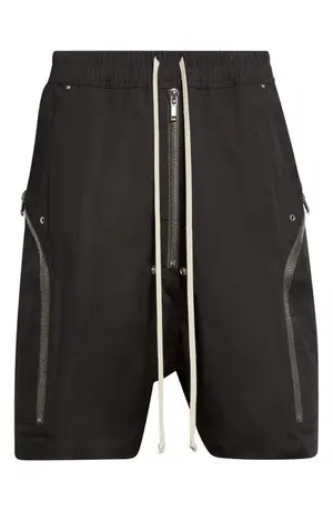Rick Owens Heizer Poplin Shorts - Black