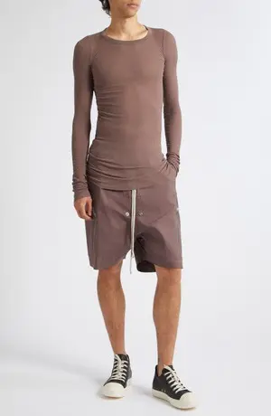 Rick Owens Heizer Poplin Shorts - Grape