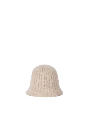 Brunello Cucinelli Cashmere Diamond Yarn Rib Knit Bucket Hat