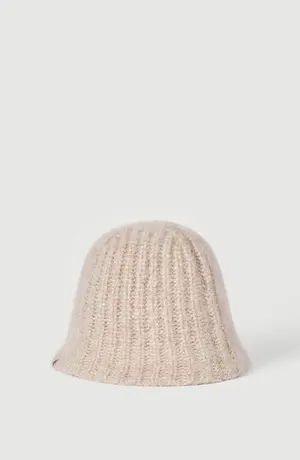 Brunello Cucinelli Cashmere Diamond Yarn Rib Knit Bucket Hat