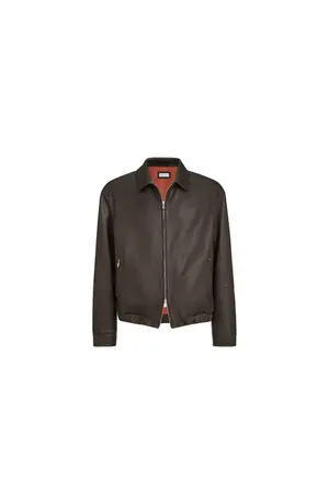 Brunello Cucinelli Nappa Leather Outerwear Jacket