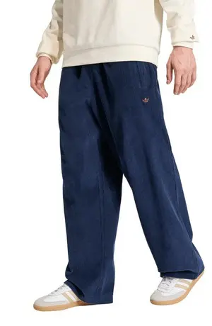 Adidas Relaxed Corduroy Wide Leg Pants - Night Indigo//